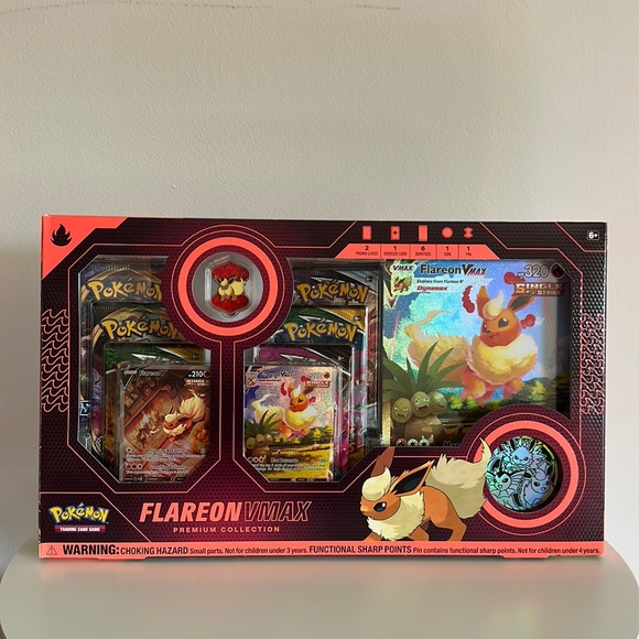 Pokemon | Other | Flareon Vmax Premium Collection Box | Poshmark